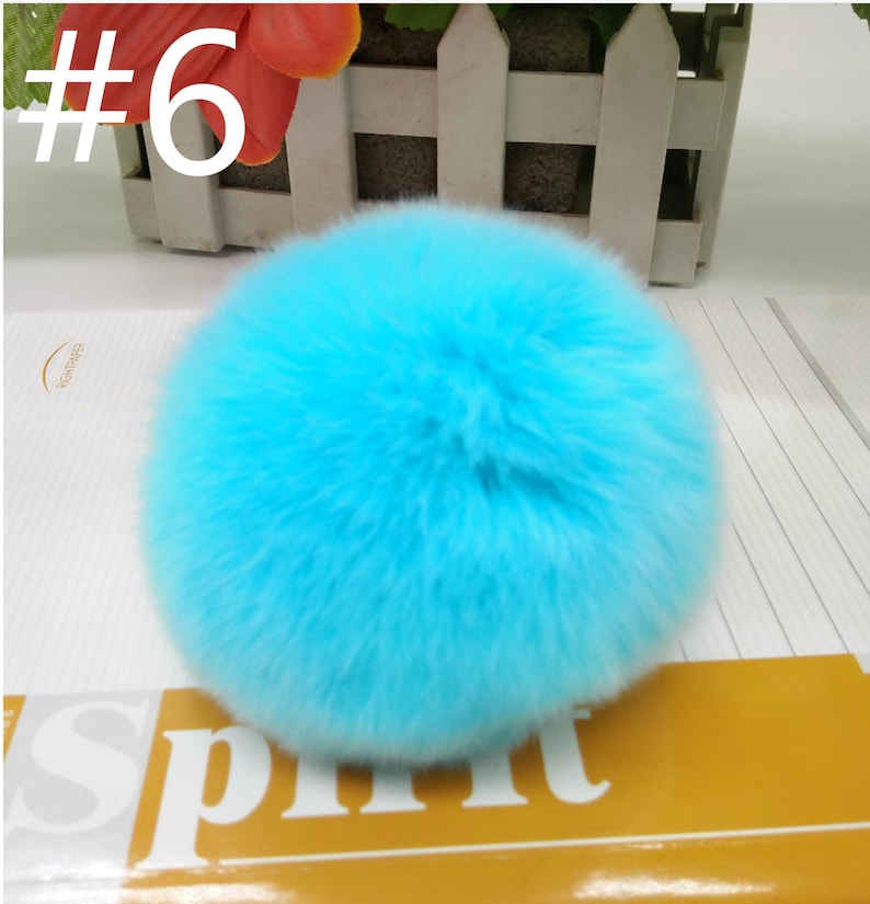 5pcs.8cm,quality Genuine Rabbit Fur Pom Pom, Large Fur Balls, Fur Ball ...