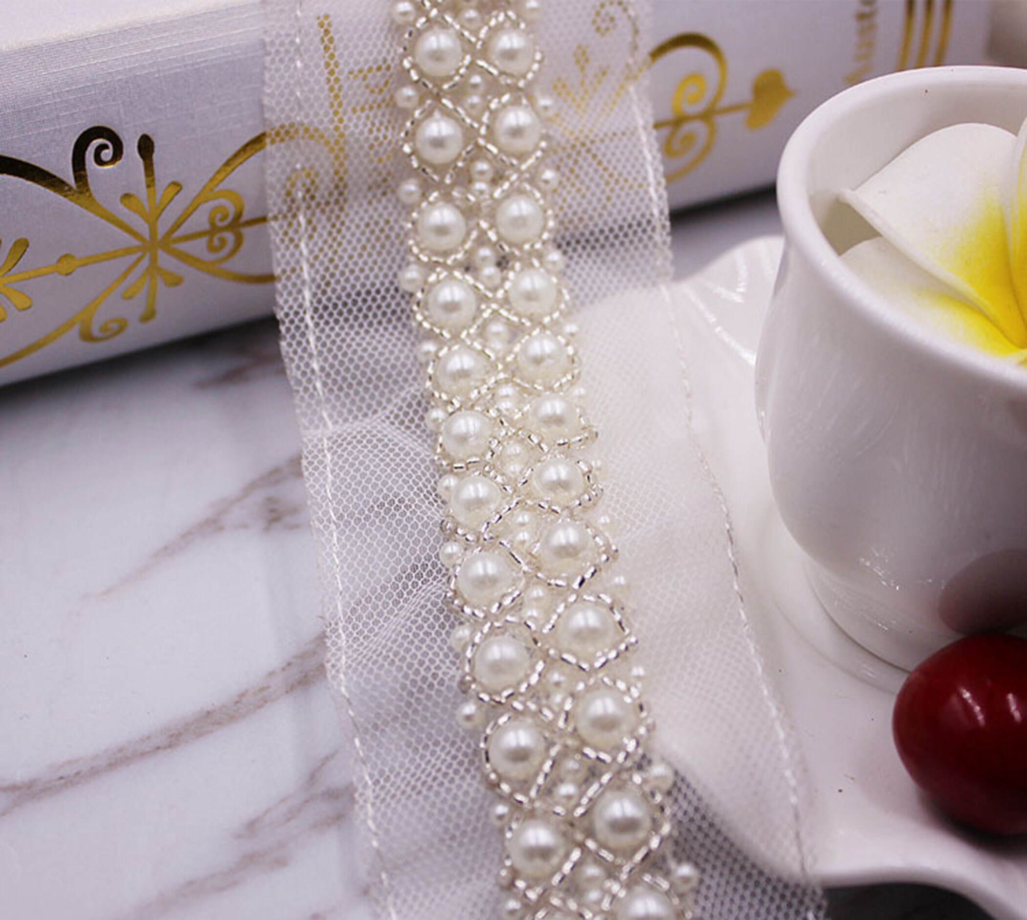 1 Yards Rhinestone Nail Bead Trimgreat for Home Decor & - Etsy