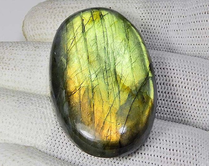 Beautiful !! Natural Yellow Labradorite Cabochons ! Handcraft ...