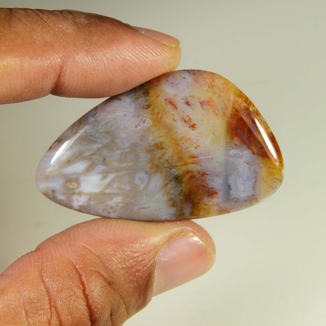 Valentine's Day Gift Natural Turkish Stick Agate Cabcohn Handmade Stick ...