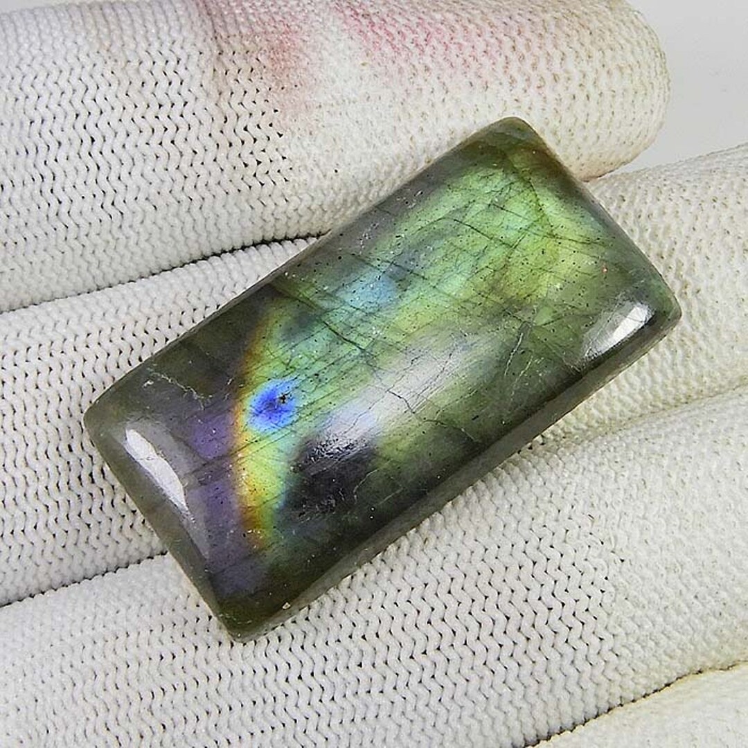Labradorite, Green Flashy Labradorite Natural Cabochons, Rectangle ...