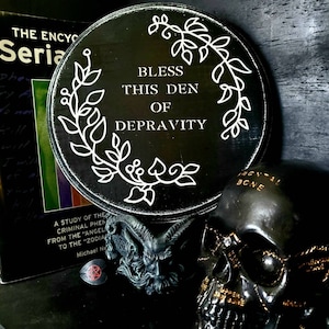 Den of Depravity, Gothic Home Decor, Gothic Wall Decor, Halloween, Bdsm ...