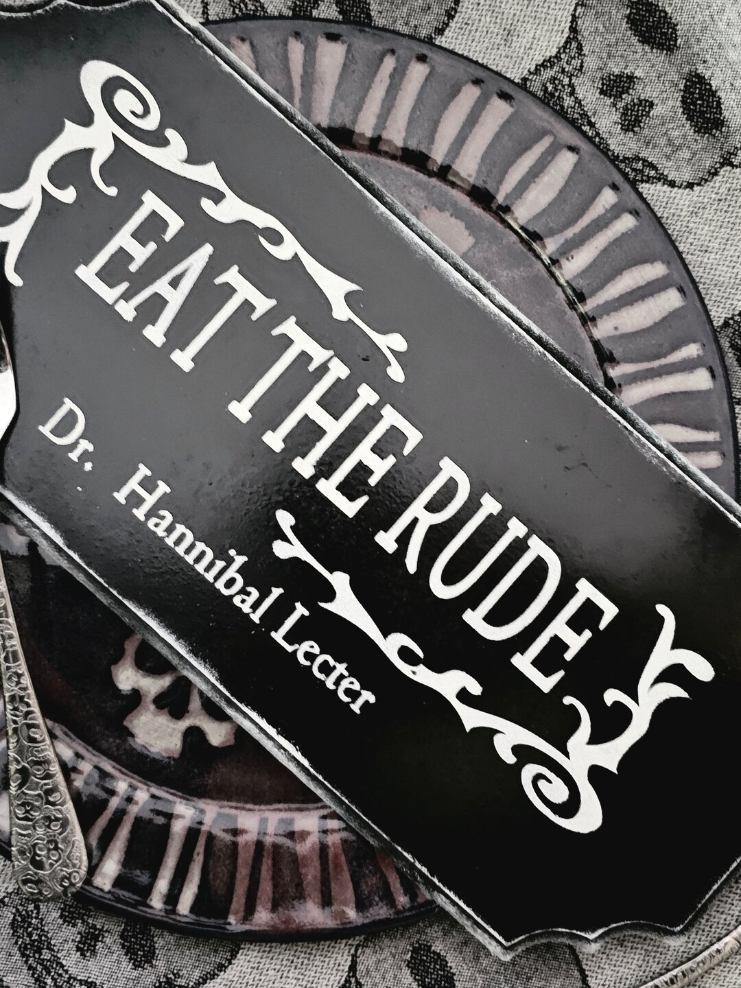 Eat the Rude, Gothic Wall Decor,statement Decor, Gothic Home Decor ...
