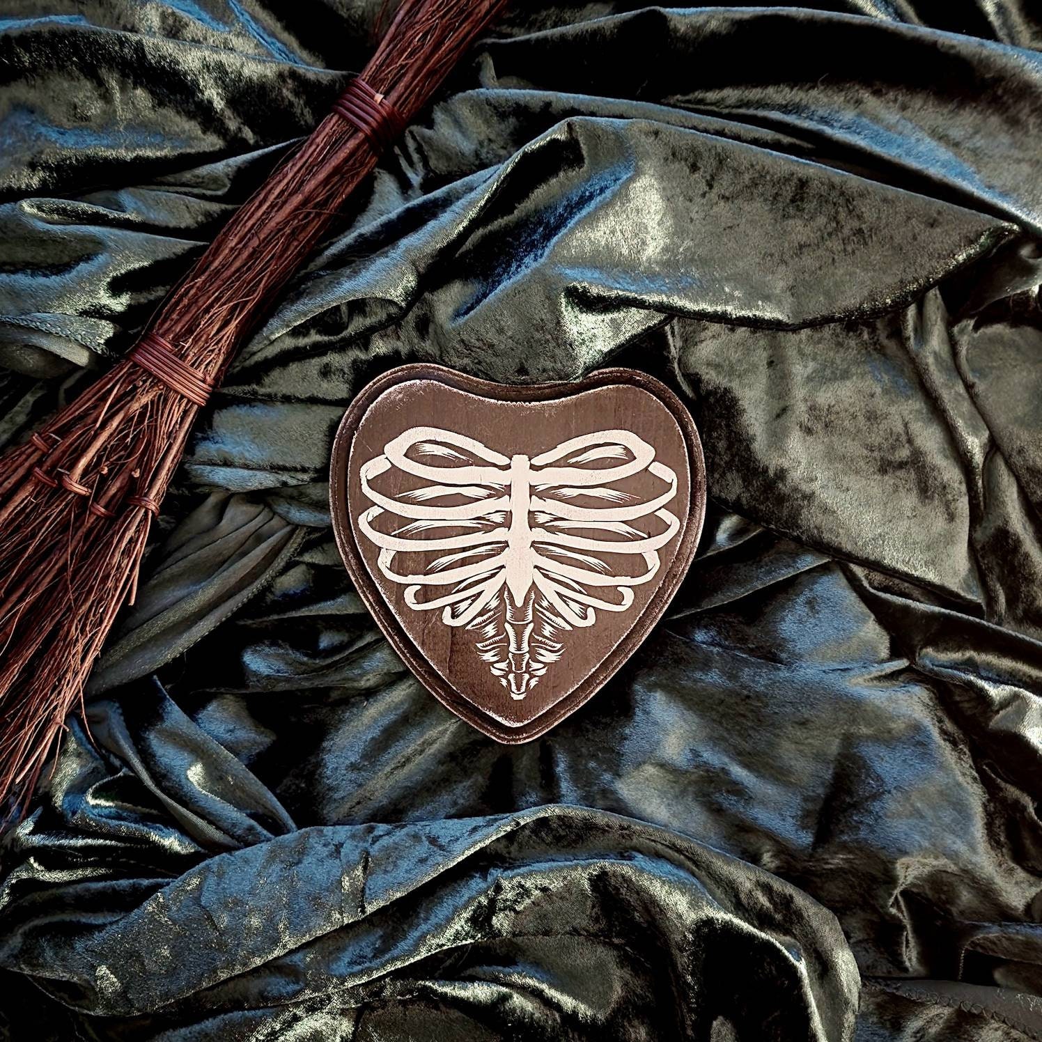 Rib Cage Heart Halloween Decor Romantic Goth Gothic Wall - Etsy