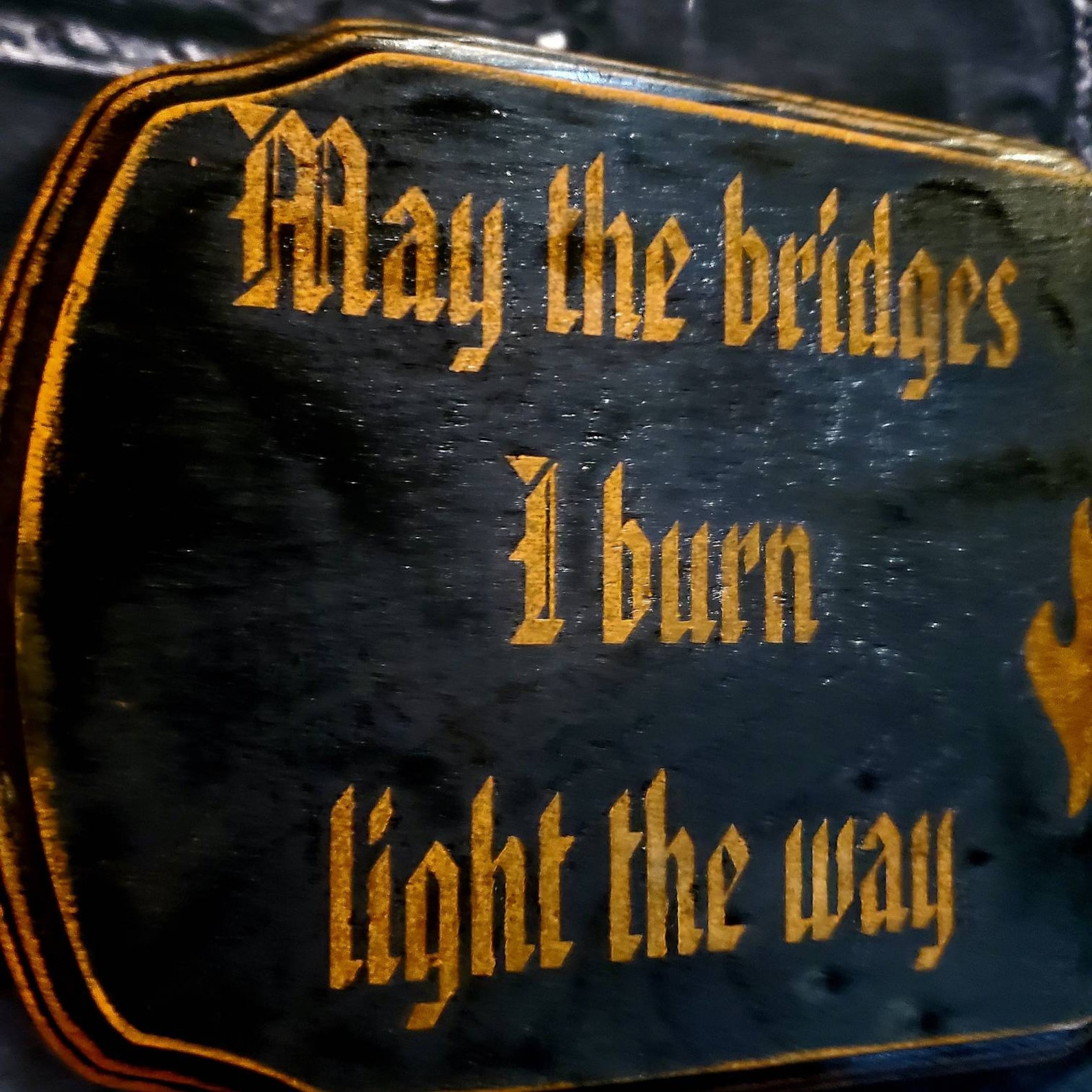 Burning Bridges to Light the Way Inspirational Quotes Gothic - Etsy