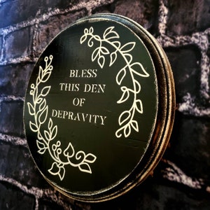 Den of Depravity, Gothic Home Decor, Gothic Wall Decor, Halloween, Bdsm ...