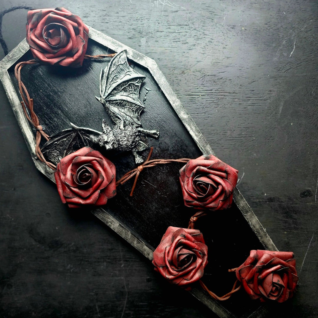 Gothic Wall Decor, Dark Cottagecore Coffin - Etsy