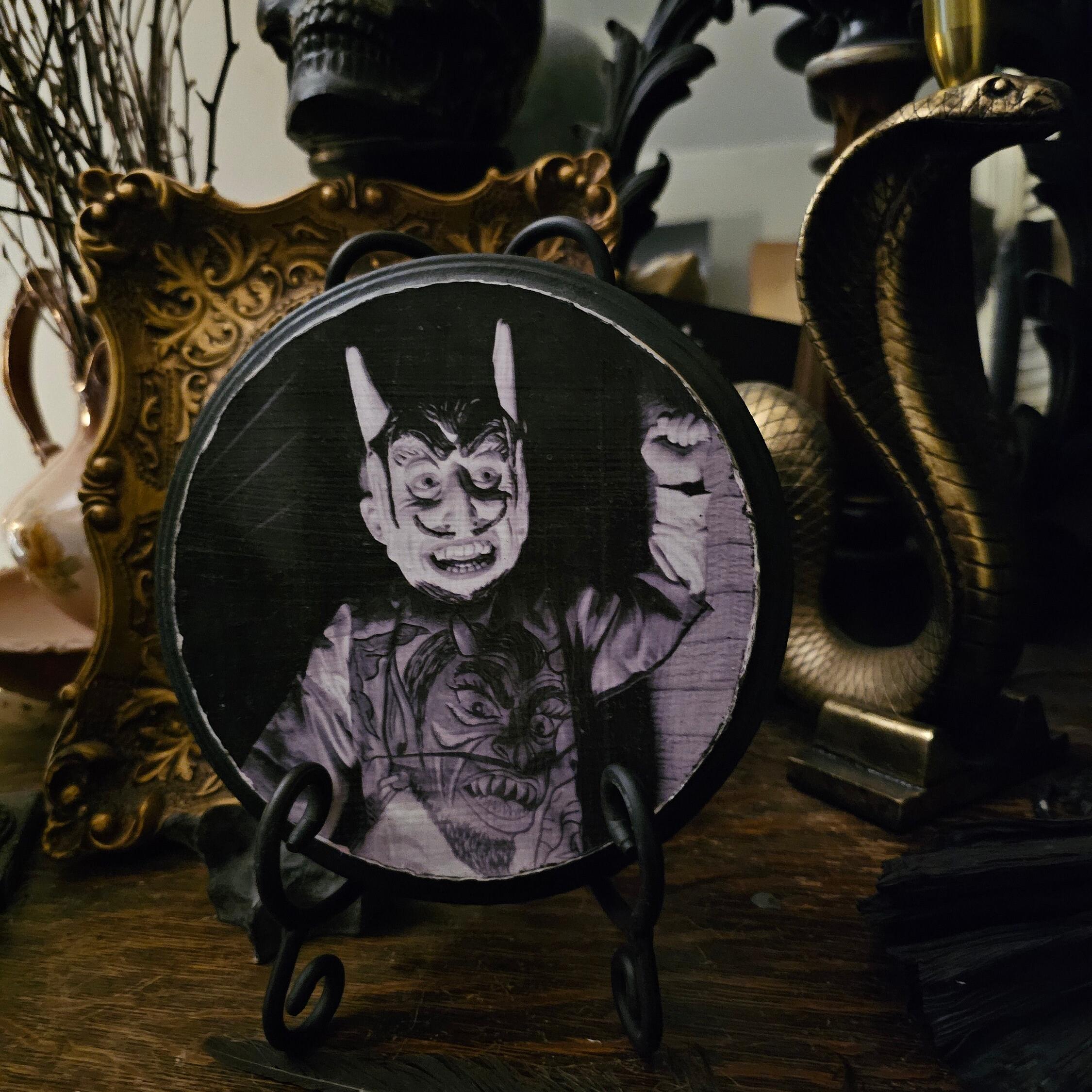 Vintage Image of a Devilish Trick or Treator - Etsy