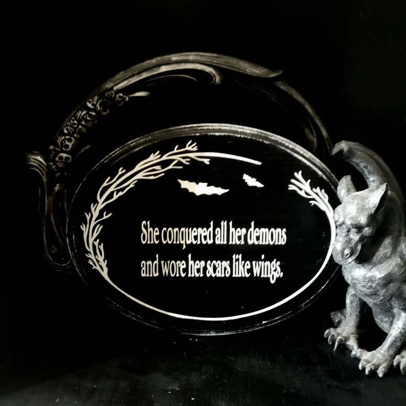 Gothic Wall Decor Inspirational Literary Quote Halloween - Etsy