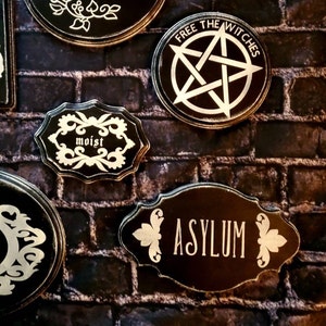 Asylum Gothic Wall Decor, Asylum Sign, Gothic Home Decor, Halloween ...