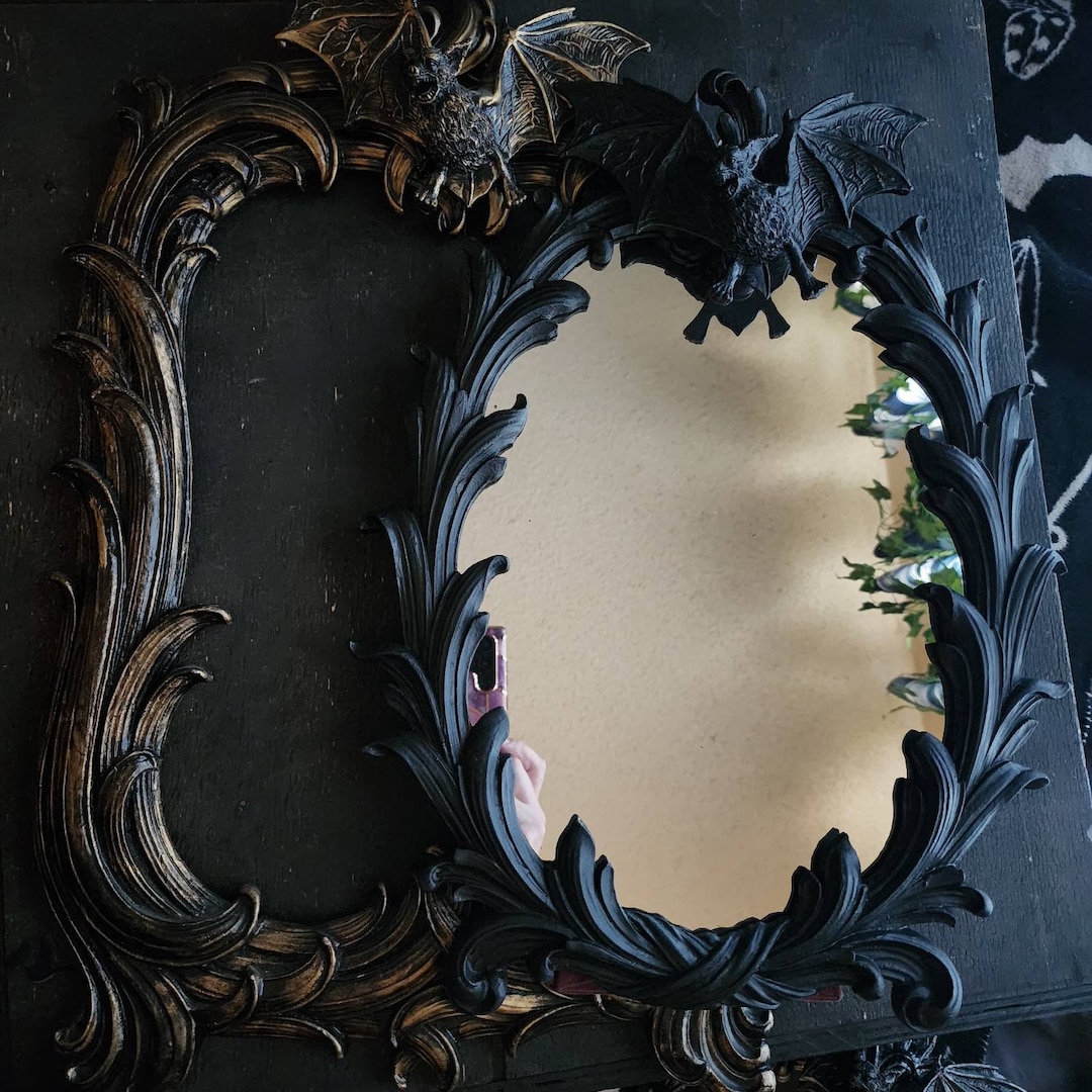 Gothic Wall Mirror Vintage Syroco Gothic Vampire Decor - Etsy