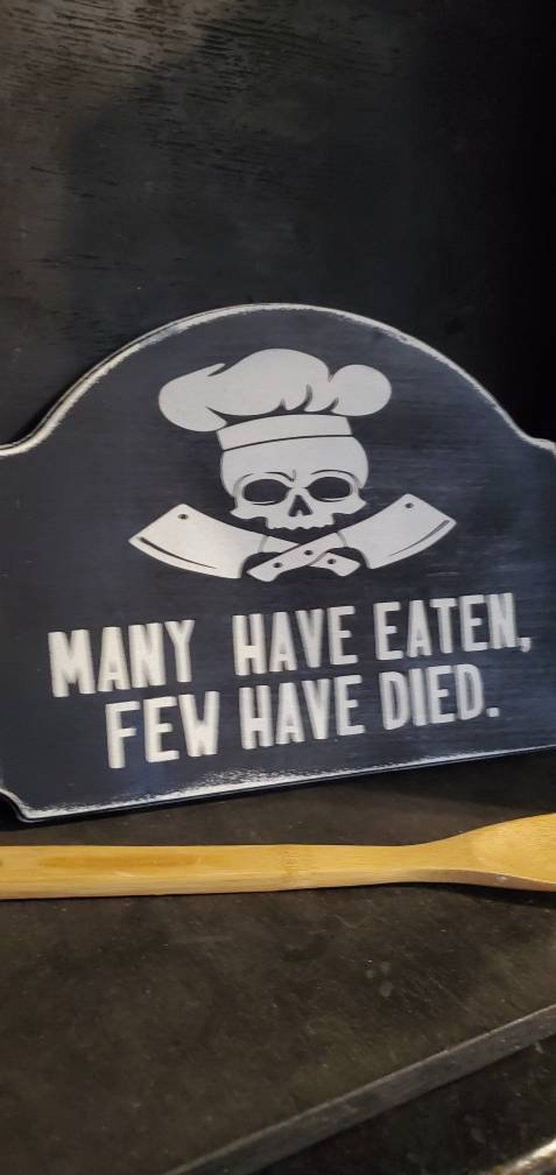 Kitchen Decor Funny Kitchen Decor Gothic Kitchen Skull - Etsy