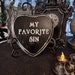 My Favorite Sin Gothic Wall Decor Black Heart Gothic Home - Etsy