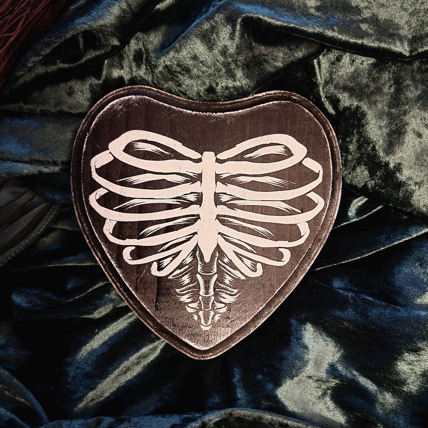 Rib Cage Heart Halloween Decor Romantic Goth Gothic Wall - Etsy