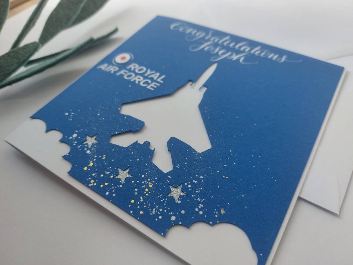 Personalised RAF Passing Out Card Royal RAF - Etsy UK