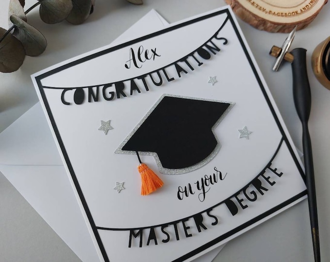 Personalised Congratulations on Your Degree Card | Masters Degree ...