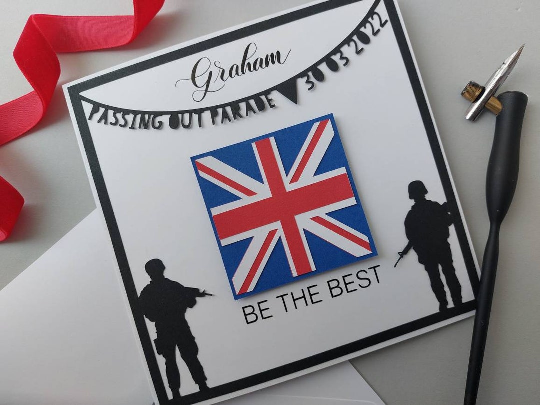 Personalised Army Passing Out Parade Card | Passing Out | in the Army ...