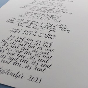 Custom Calligraphy | A3 L Calligraphy Poem | Handwritten Calligraphy L ...