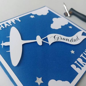 Personalised Spitfire Card L Spit Fire Card L Dad L Grandad L Plane ...