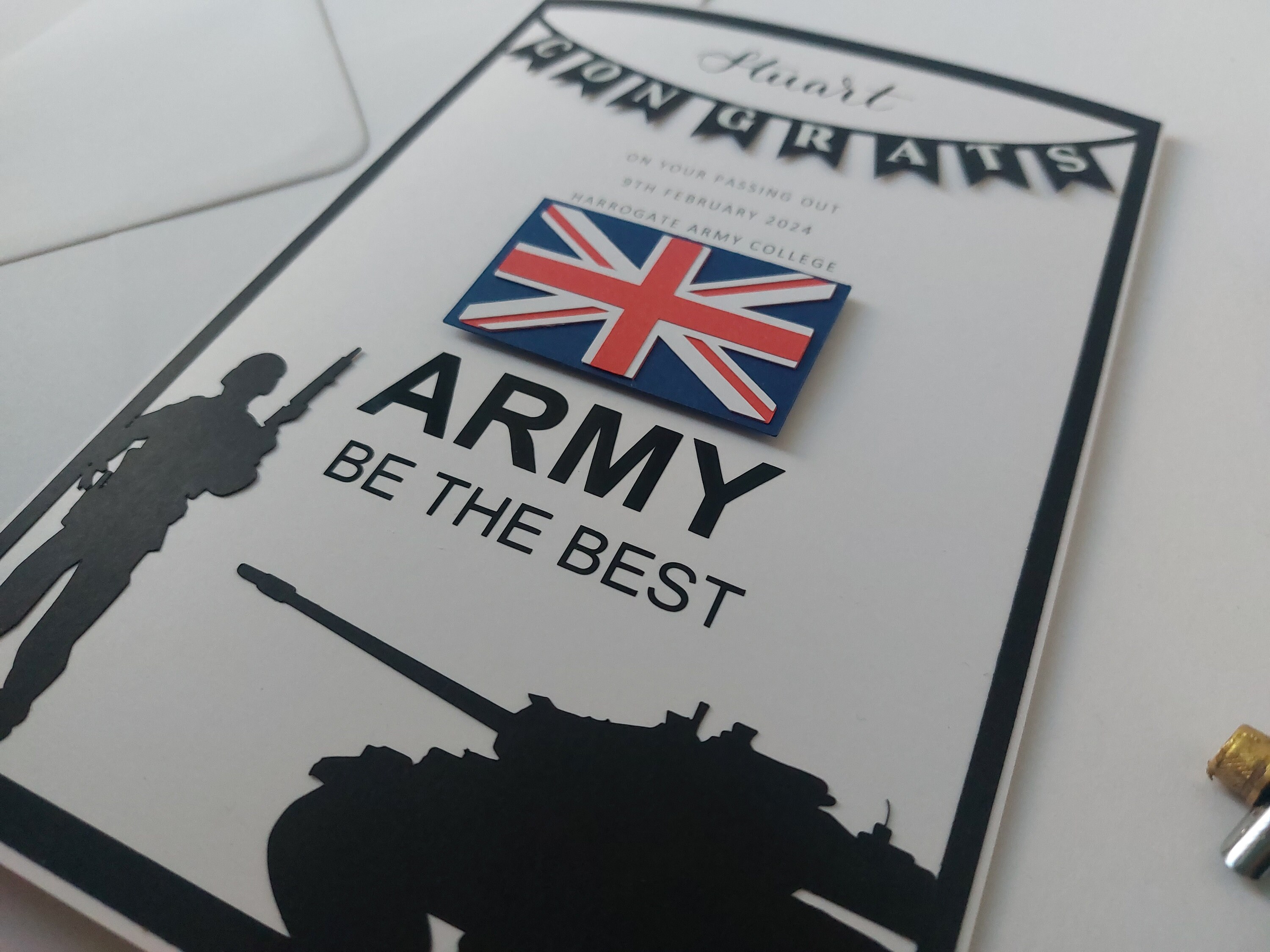 Personalised Army Congrats Card L A5 L Luxury Passing Out Card L ...