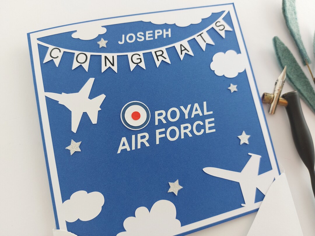 Personalised RAF Graduation Card | Royal RAF | Congratulations Royal ...