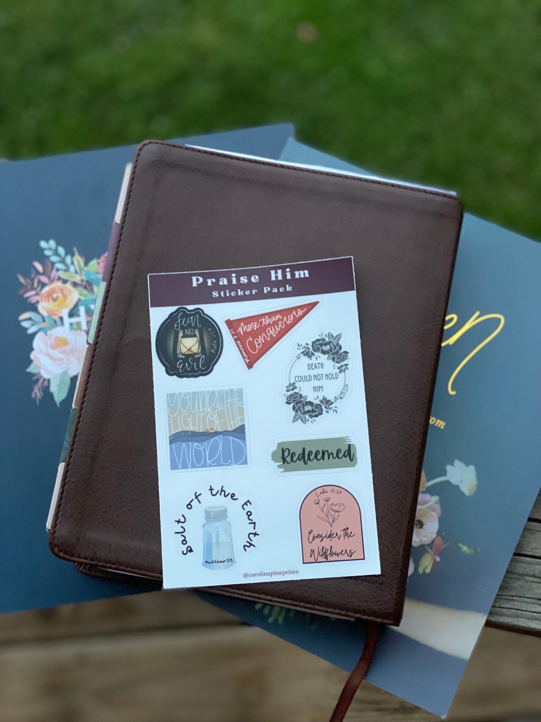 Praise Him Sticker Pack- Assorted Stickers, Gift for Bible Lovers ...