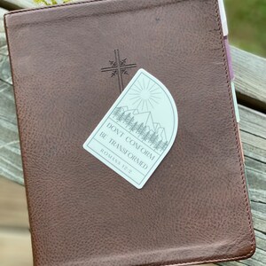 Don’t Conform, Be Transformed Sticker: Romans 12 V 2, Bible Verse ...