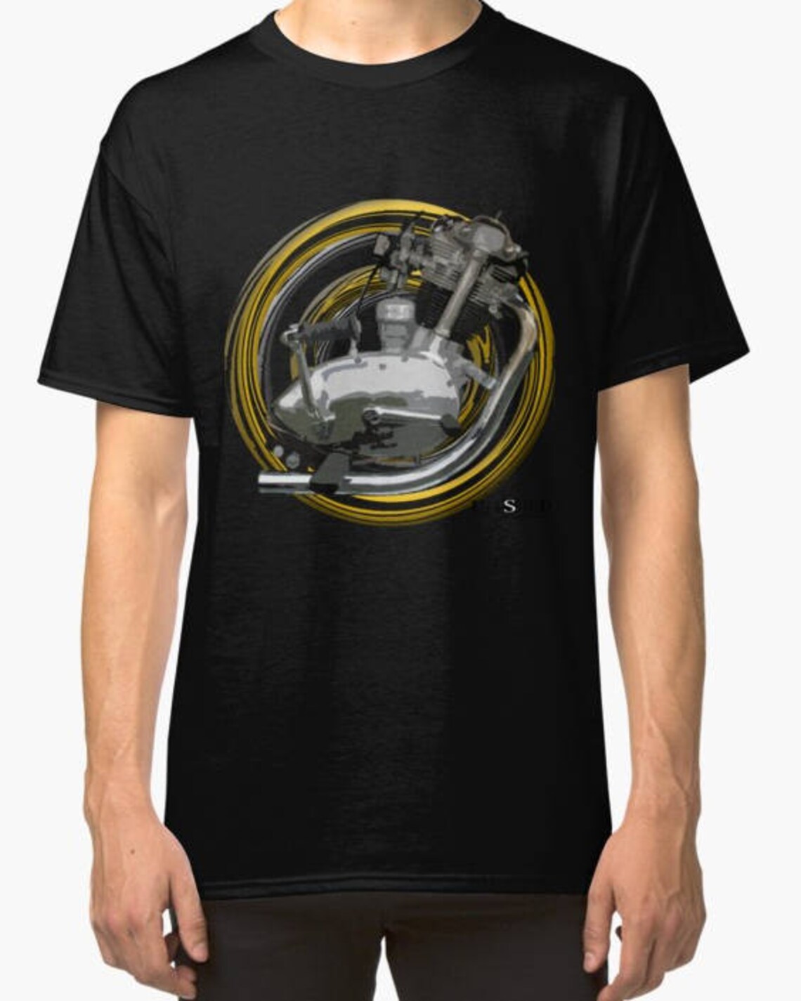 Triumph Tiger Cub T20 Inspired Motorcycle Engine T Shirt No55 Etsy