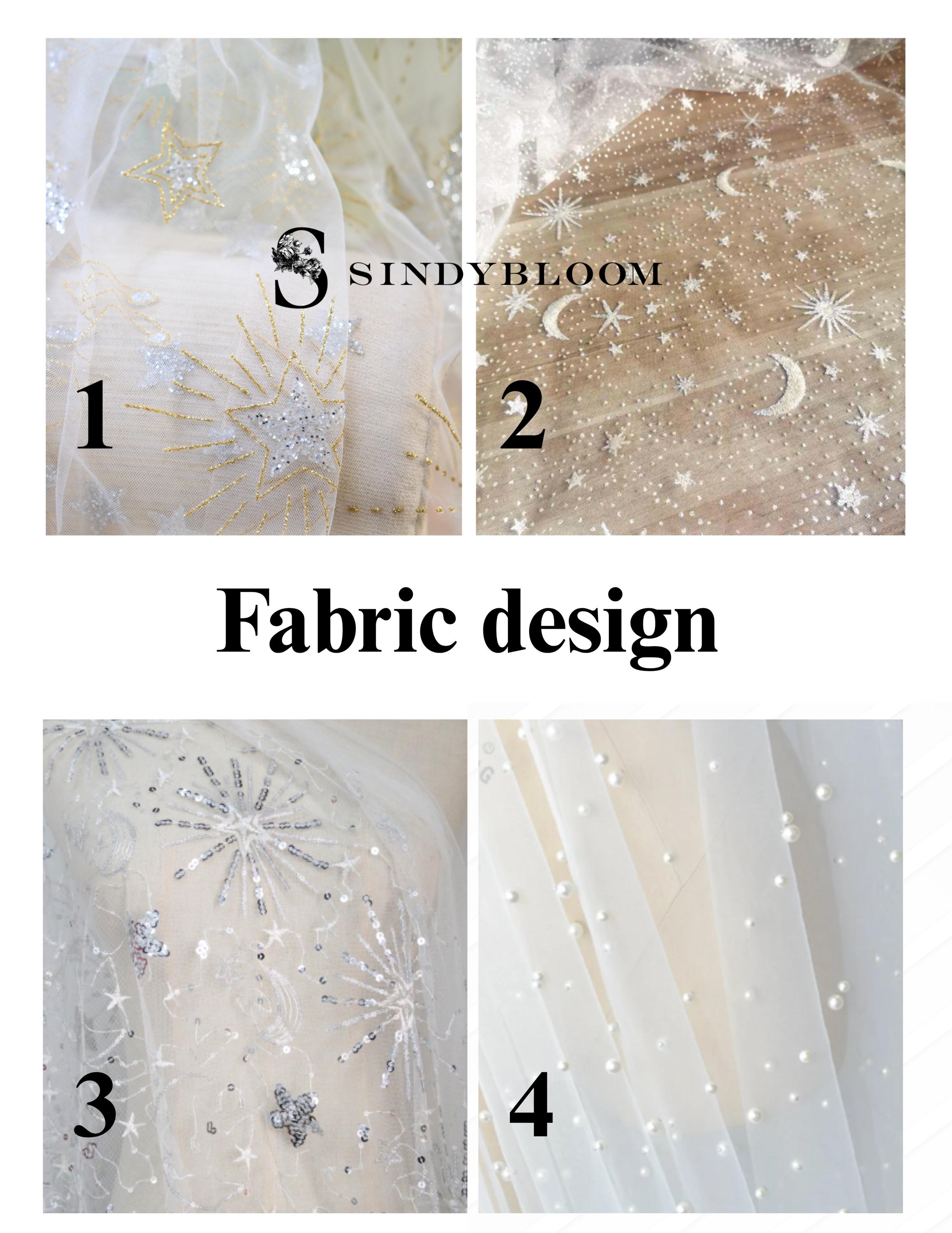 Sequin Stars and Moons Wedding Dress: Celestial Bridal Gown - Etsy