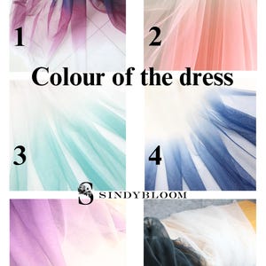 NEW!! Ombre Wedding Dress, Gradient Ball Gown Dress Available in 6 ...
