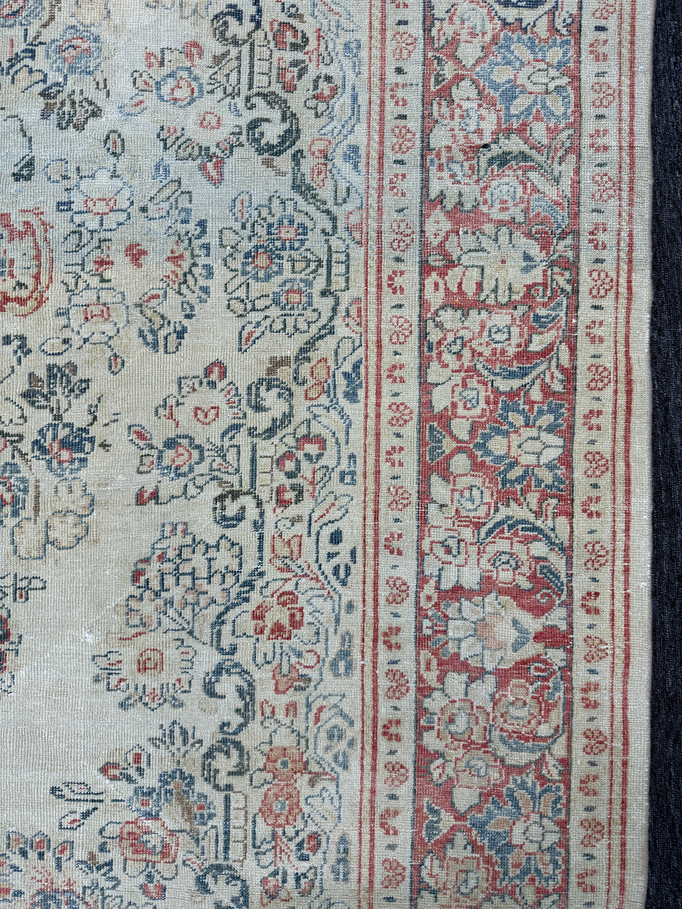6'9x10'9feet,turkish Anatolian Rug,cream Color Background,blue,beige ...