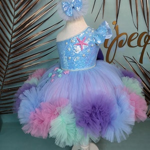 Mermaid Theme Baby Pageant Dress, Under the Sea Costume, Custom ...