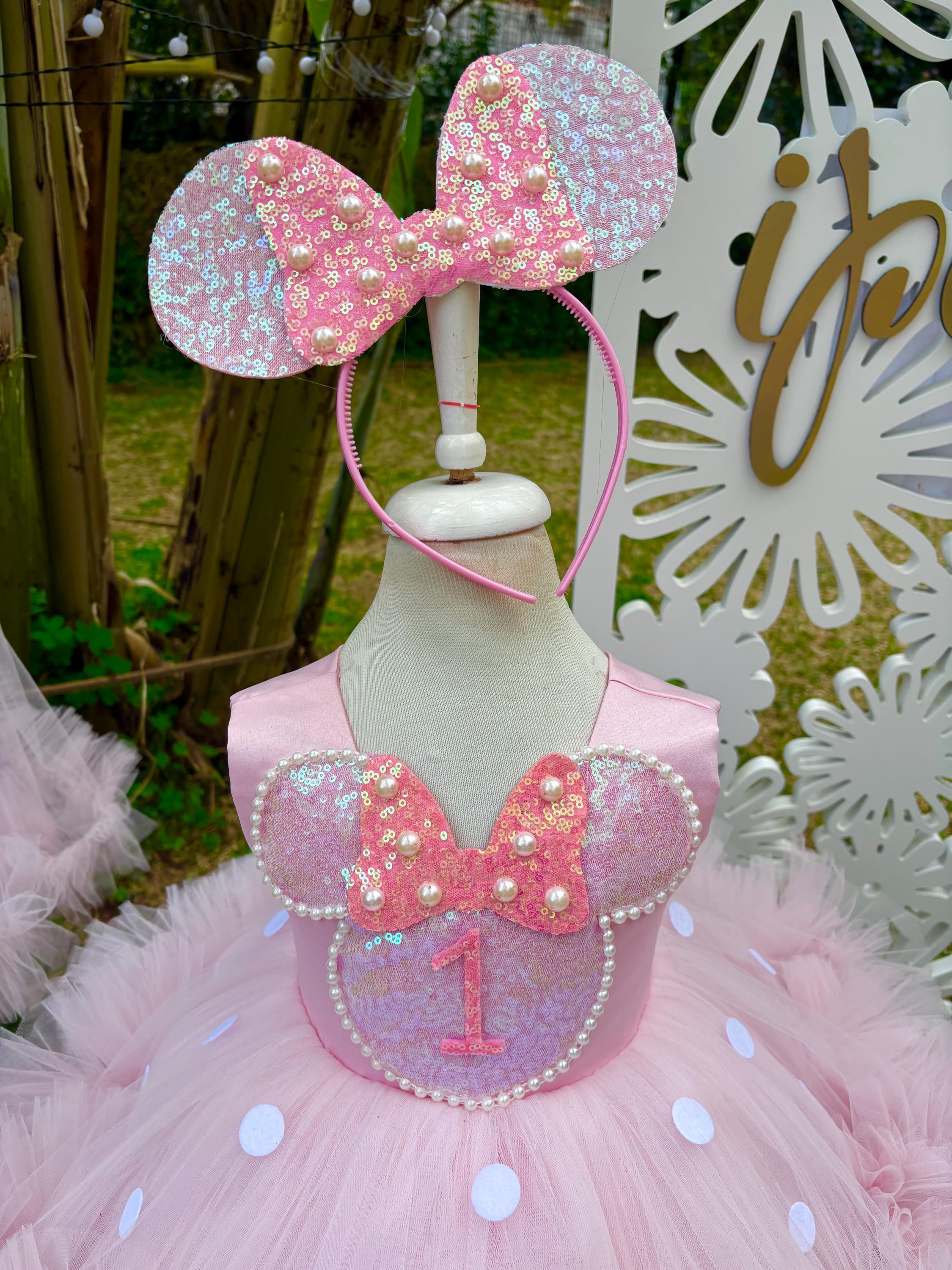 Minnie Mickey Mouse Inspired Dress Costume Set, Toddler Pageant Tutu ...