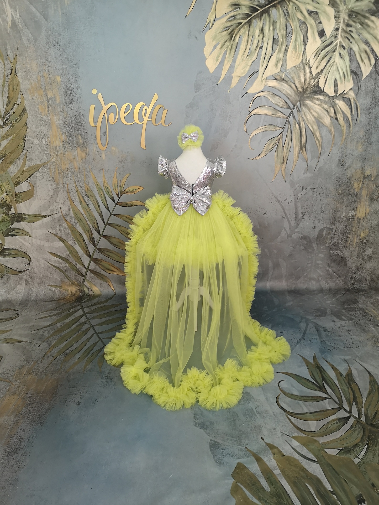 Neon Green Baby Girl Tutu Pageant Dress Kiddie Frock - Etsy