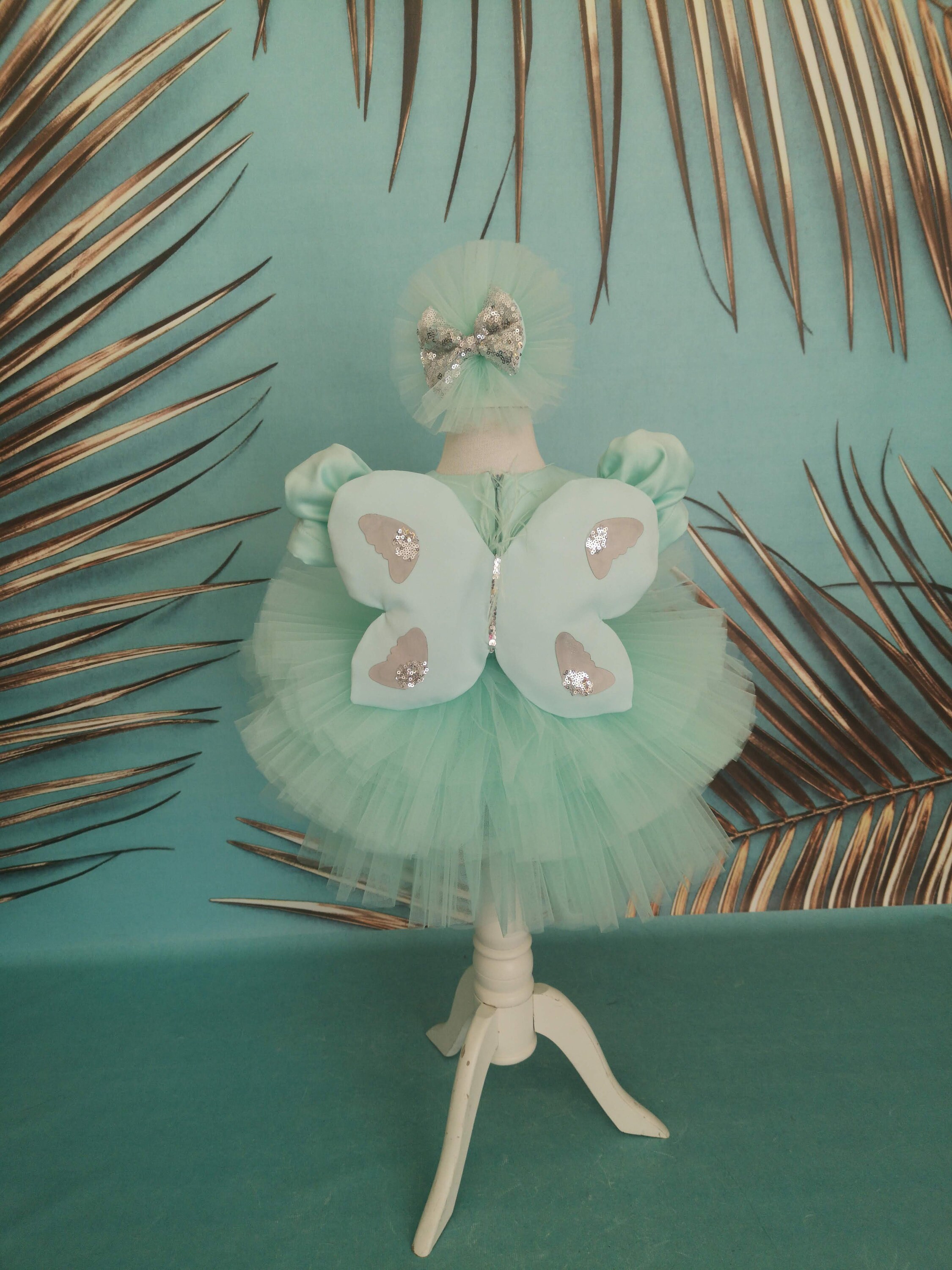 Custom Butterfly Flower Girl Dress Baby Birthday Frock | Etsy