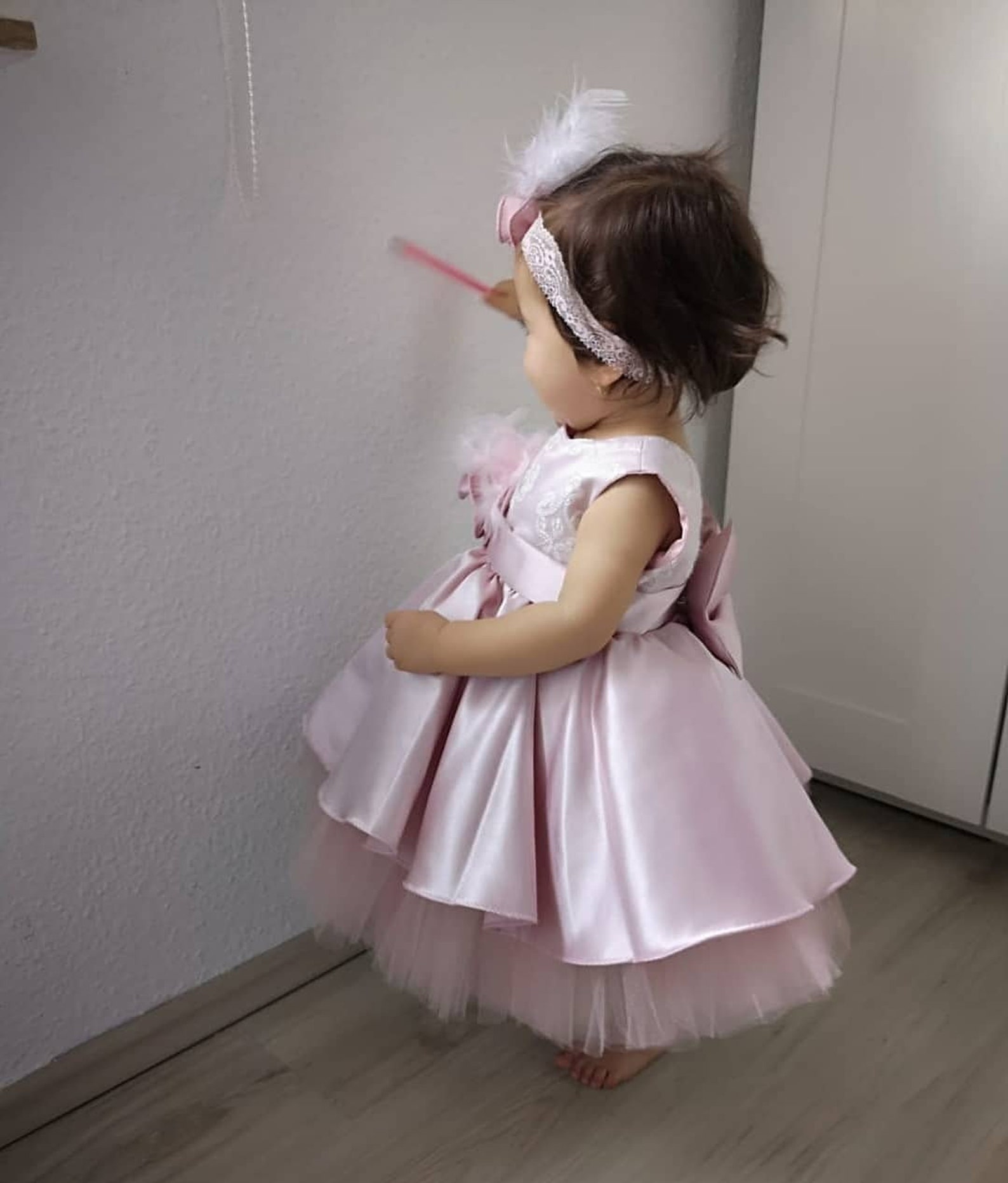 Custom Design Embriodery Baby Gown Baby Girl Rose Dress | Etsy