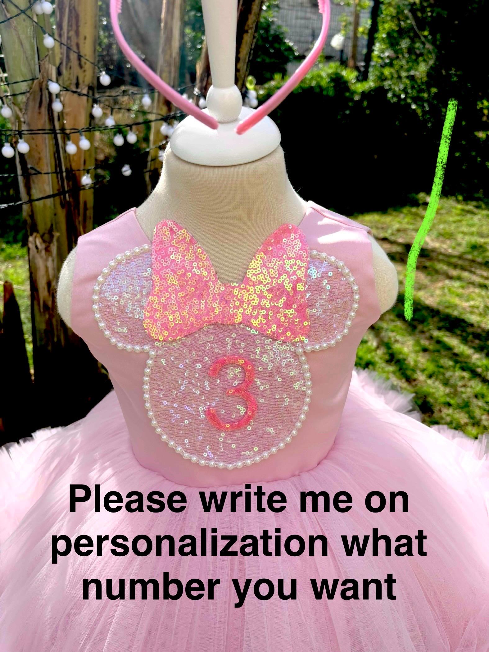 Minnie Mickey Mouse Inspired Dress Costume Set, Toddler Pageant Tutu ...