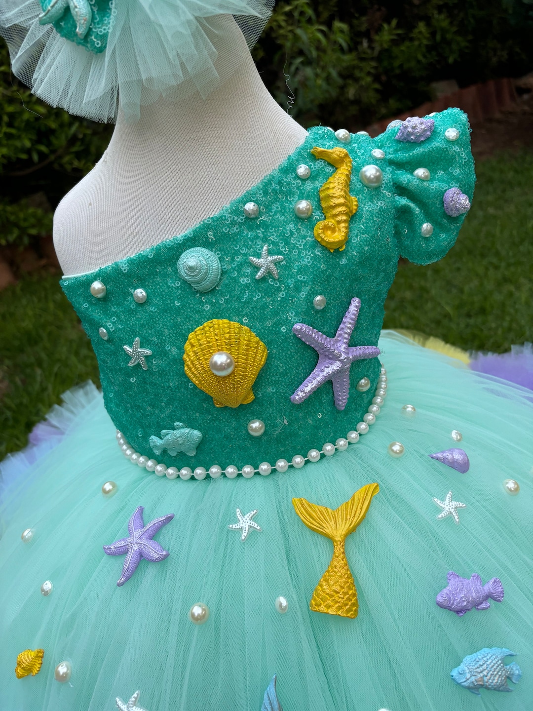 Mermaid Theme Baby Pageant Dress, Under the Sea Costume, Custom ...
