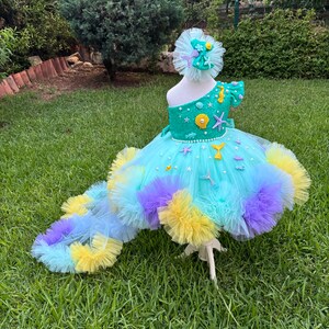 Ariel Inspired Mermaid Theme Baby Pageant Dress, Under the Sea Costume ...