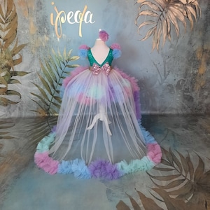 Custom Starfish Prom Gown, Mermaid Theme Baby Pageant Dress, Under the ...