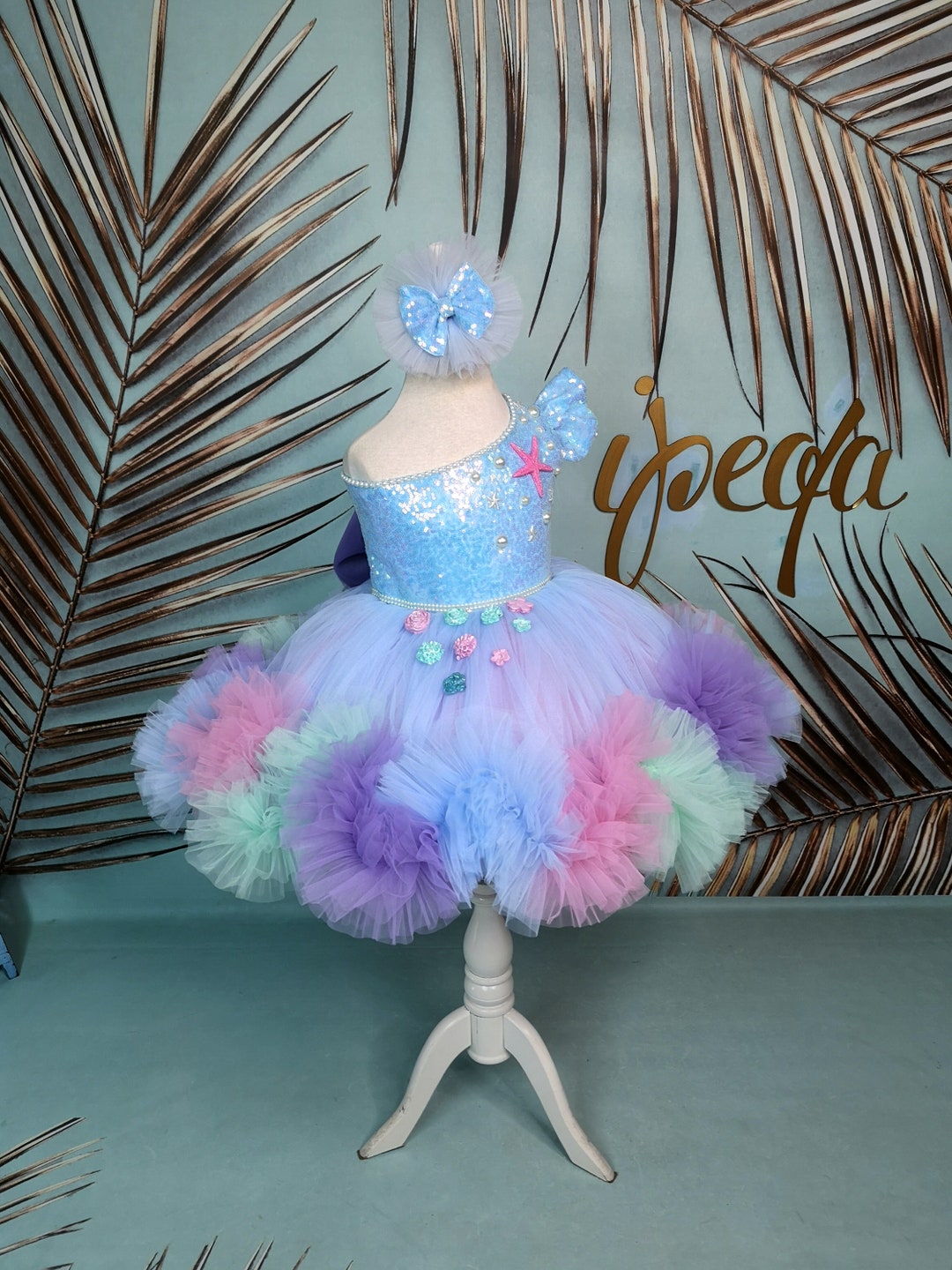 Under the Sea Costume, Custom Starfish Prom Gown, Mermaid Theme Baby ...
