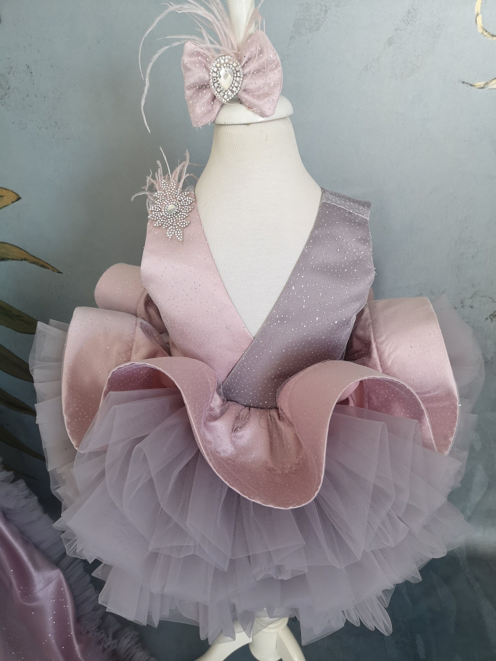 Long Custom Luxury Baby Pageant Frocksatın Toddler Sparkle - Etsy