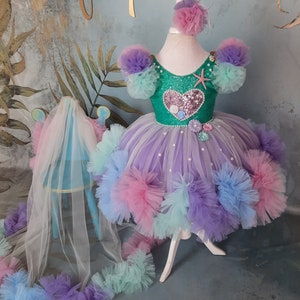 Custom Starfish Prom Gown, Mermaid Theme Baby Pageant Dress, Under the ...