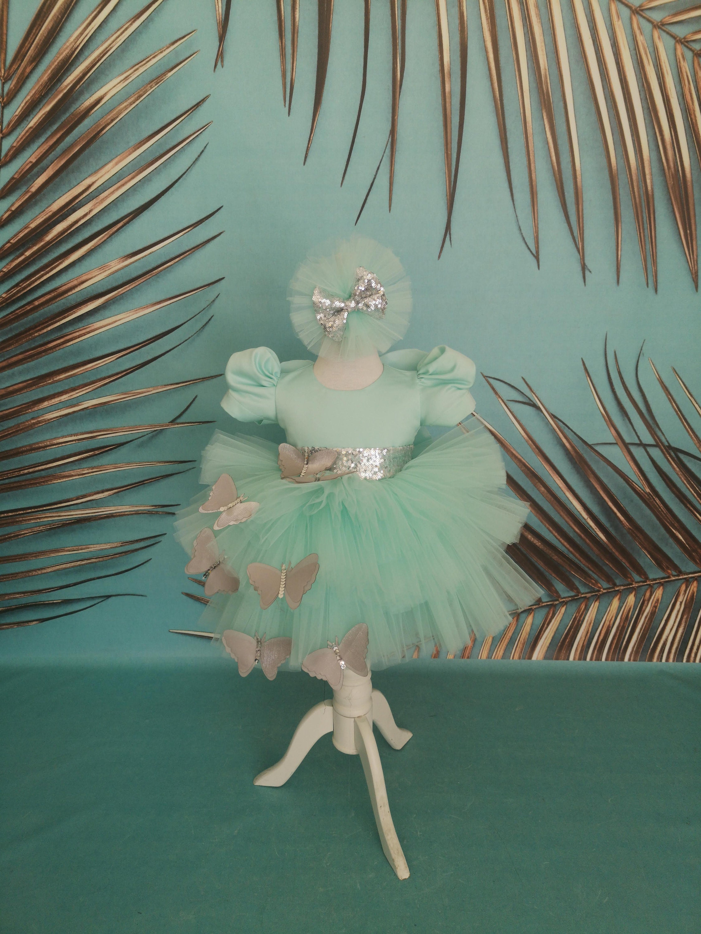 Custom Butterfly Flower Girl Dress Baby Birthday Frock | Etsy