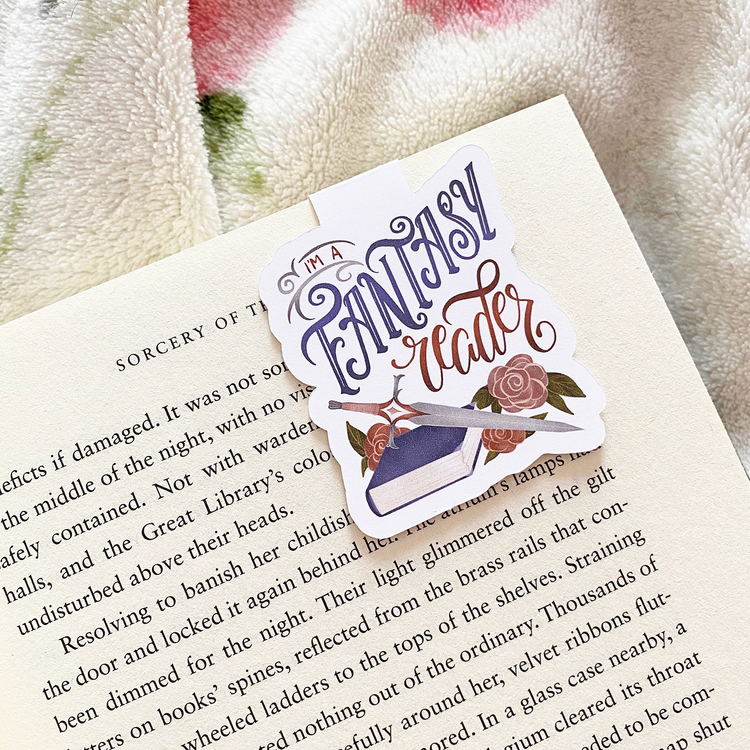 I'm a Fantasy Reader MAGNETIC BOOKMARK | Etsy