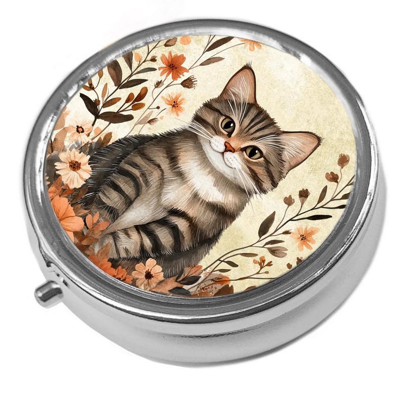 Cat Pill Box Small - Etsy UK