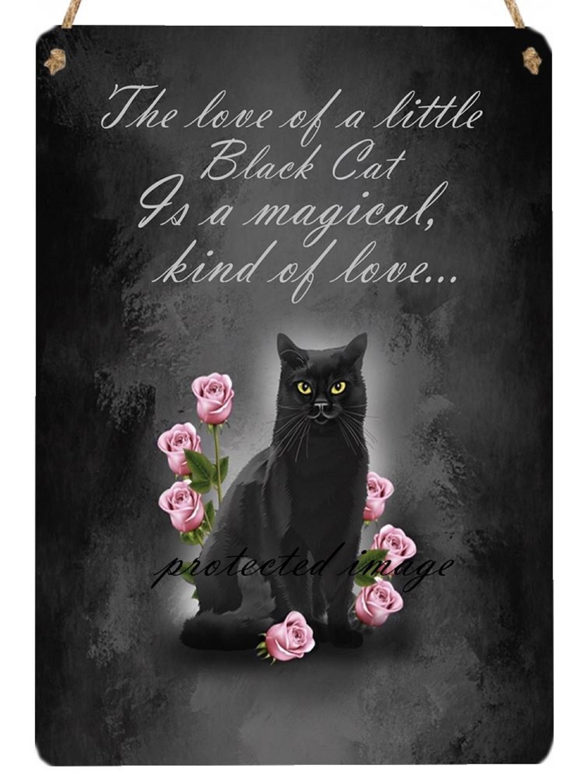 Signo del gato Signo del gato Signo de metal colgante - Etsy España