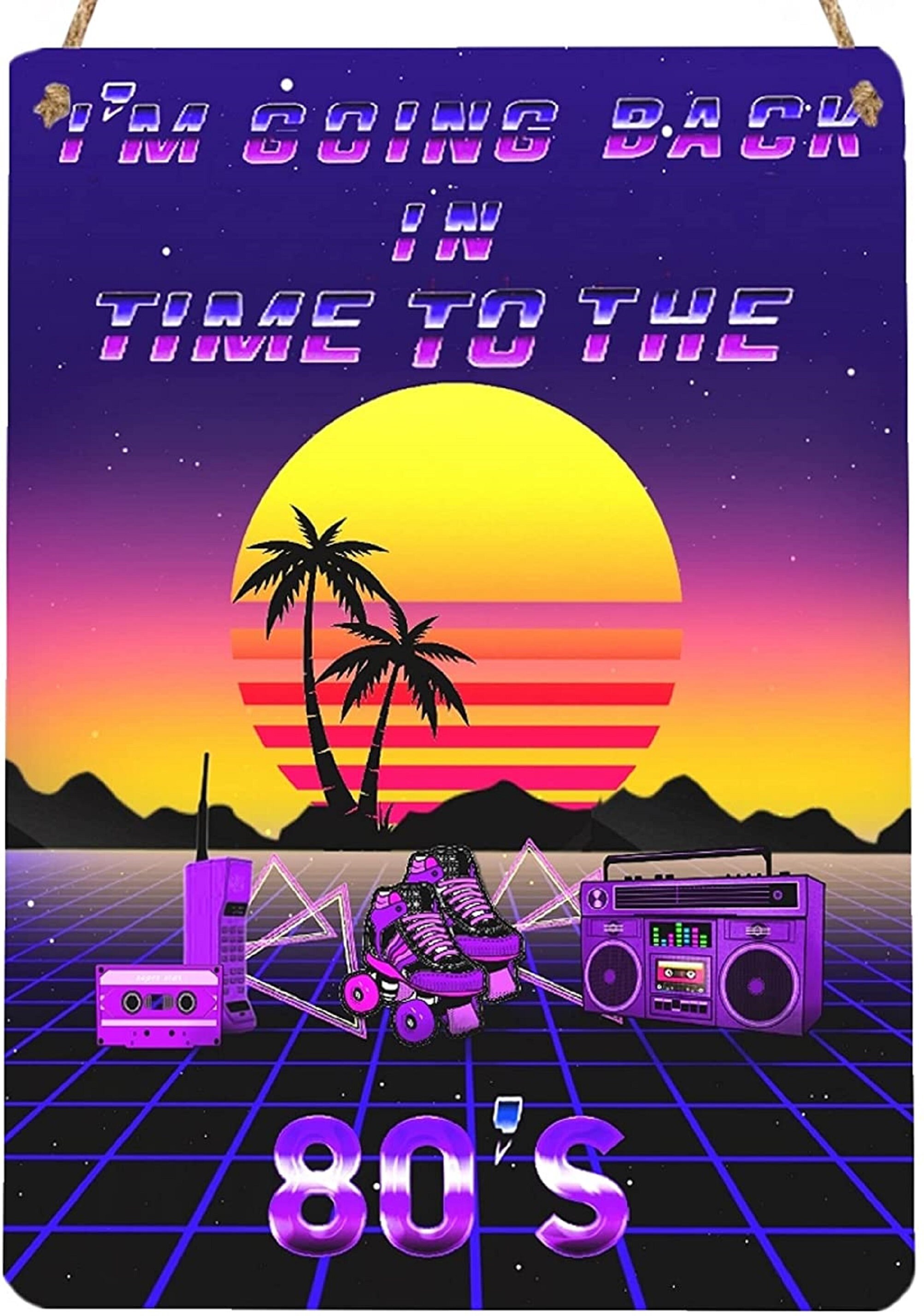 Metal Hanging Wall Sign 1980's Wall Sign 80's - Etsy UK