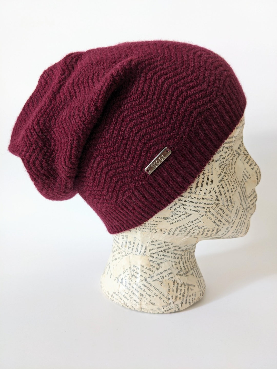 Merino Wool/cashmere Blend Lightweight Slouch Beanie by Frost ...