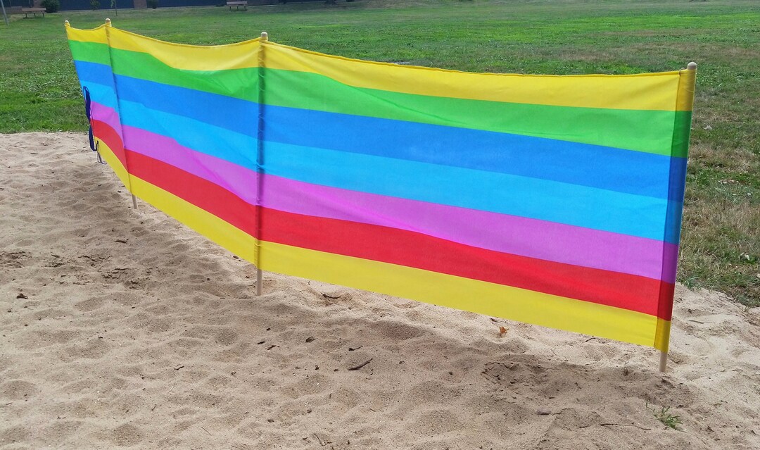 13 Ft Beach Windscreen Privacy Windbreak Made in Europe + Free Bag - Etsy